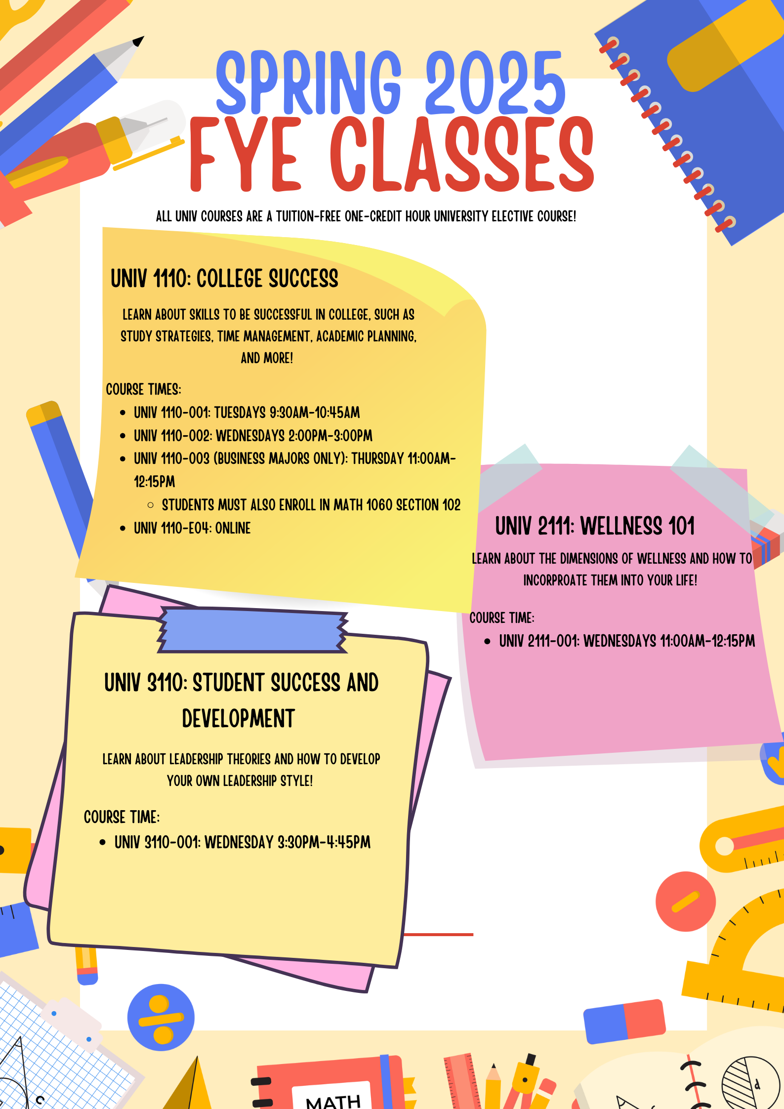 First-Year Experiences