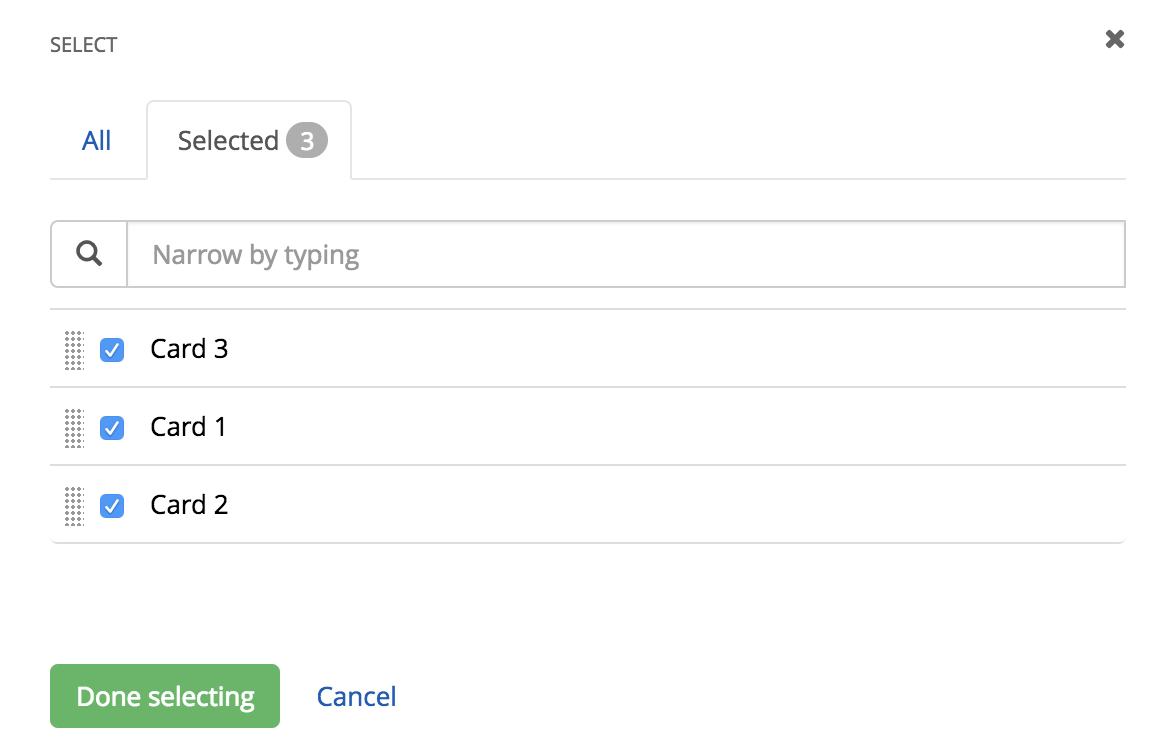 Manually Sorting Widgets