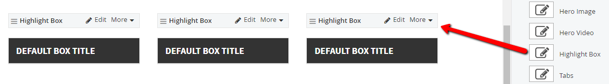 Highlight box widget